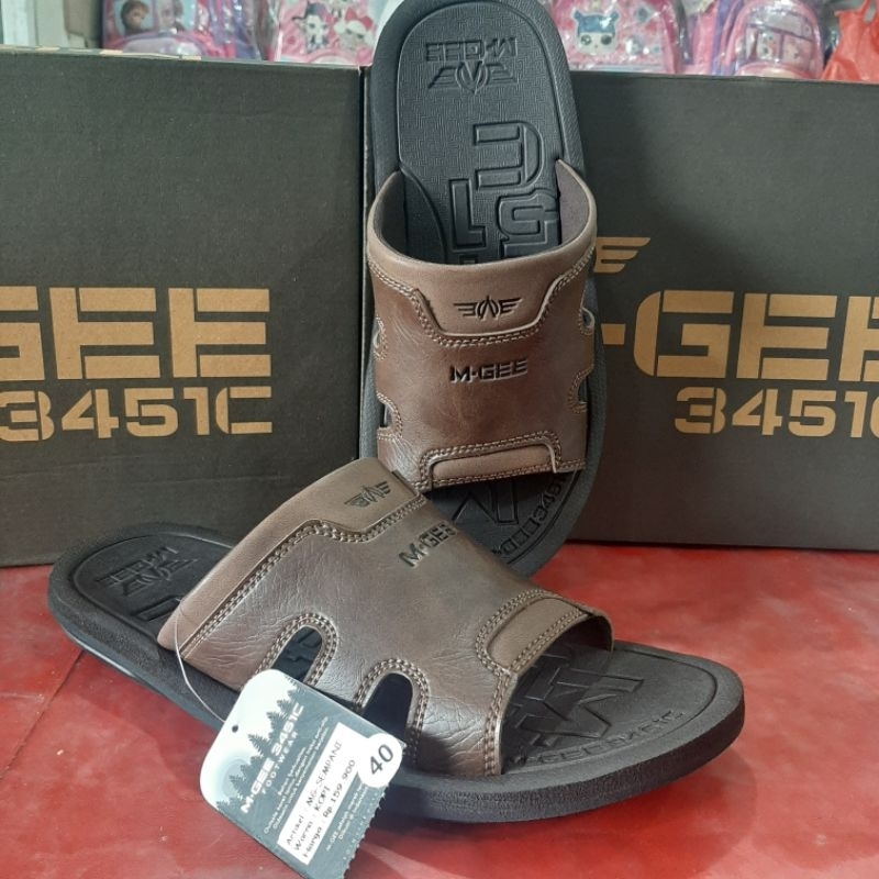 Jual SANDAL M-GEE SEMPANI KOPI | SANDAL PRIA DEWASA TERBARU | SANDAL PRIA M-GEE ORIGINAL ...