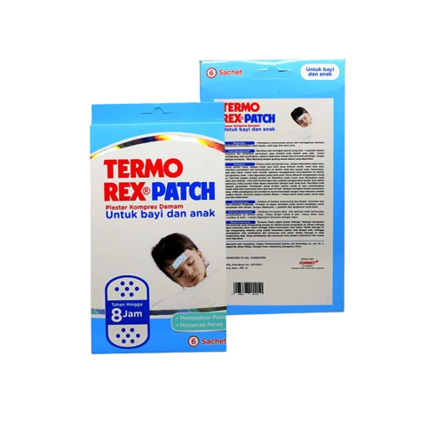 Jual TermoRex Pacth Box Isi 6 Sachet / Plester Kompres Demam Untuk Anak ...