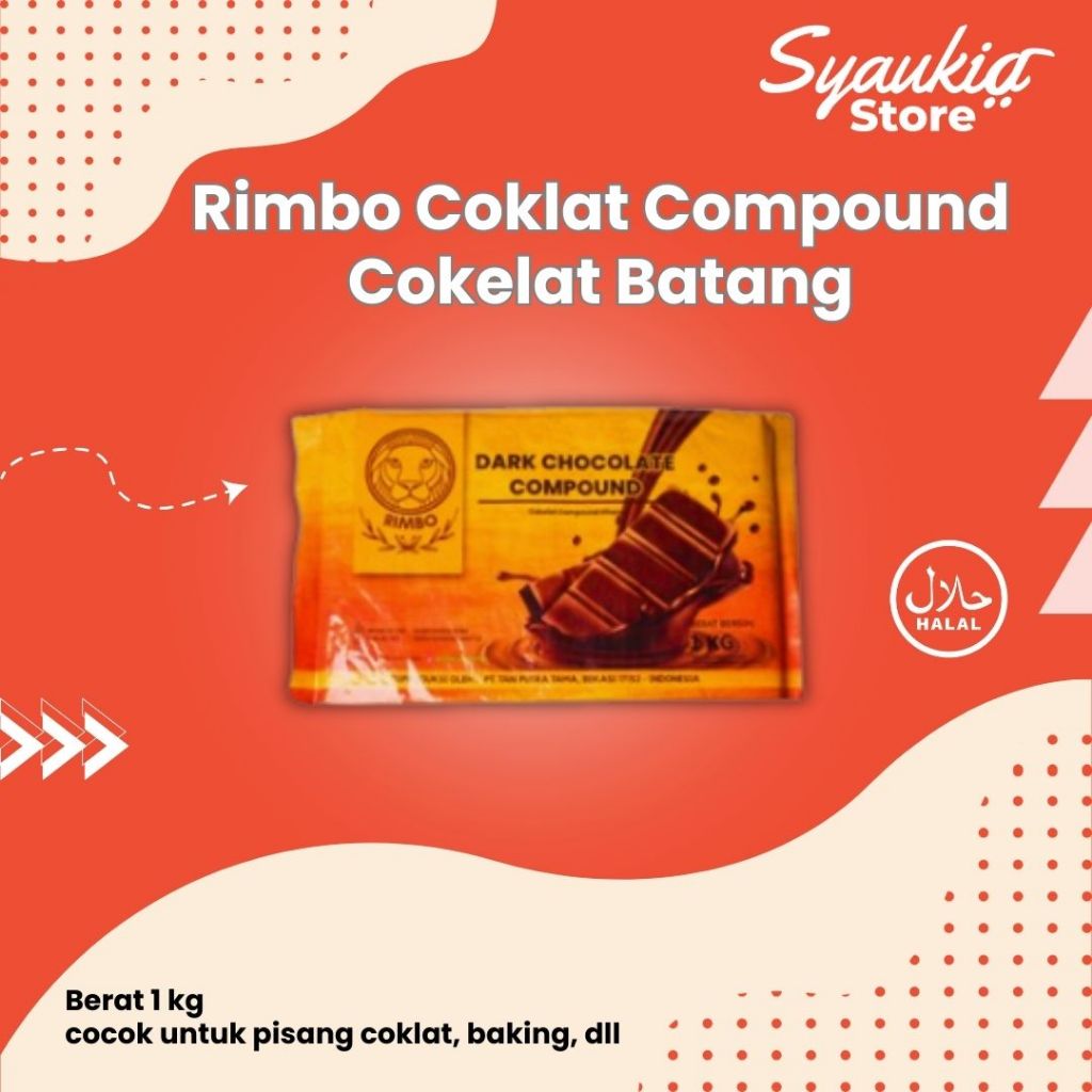 Jual Rimbo Coklat Compound 1 Kg Cokelat Batang - Dark Chocolate ...