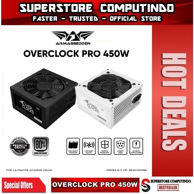 Jual Power Supply Armaggeddon Overclock Pro 450W Ordinary PSU 80% ...