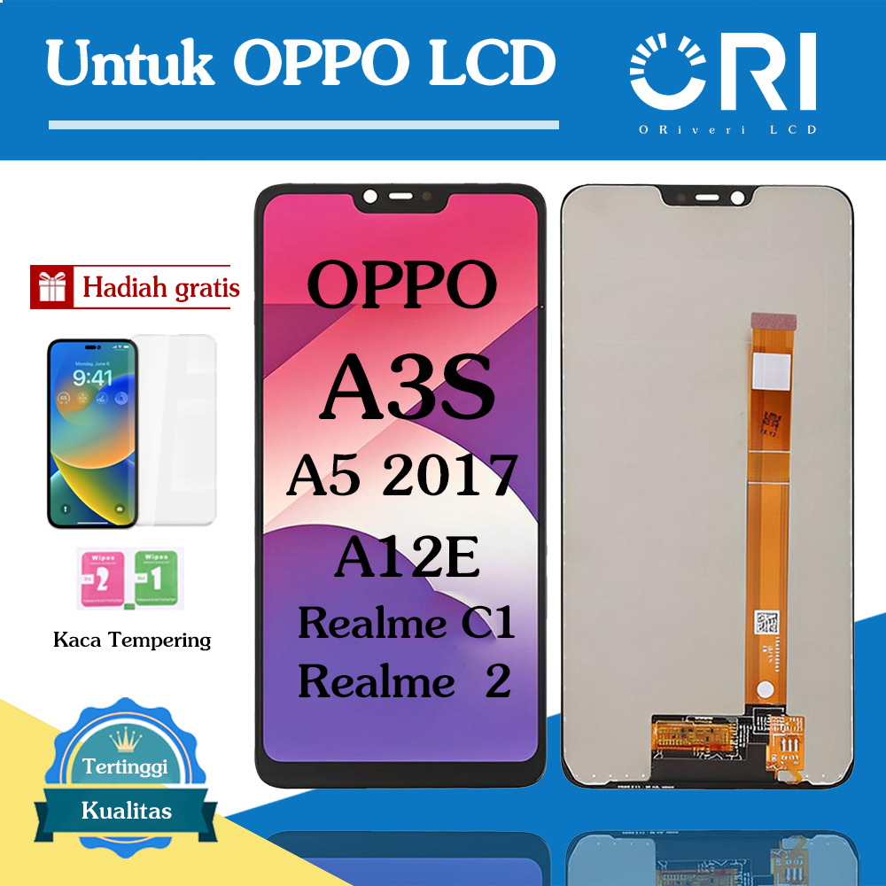 Jual LCD OPPO A3S / LCD TOUCHSCREEN OPPO A3S CPH1803 CPH1853 LCD OPPO A5/LCD OPPO A12E/LCD ...