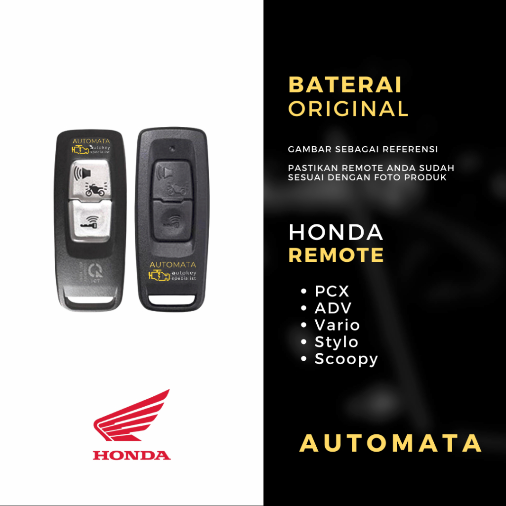 Jual Baterai Remote Honda Scoopy 2023 Original Panasonic | Shopee Indonesia
