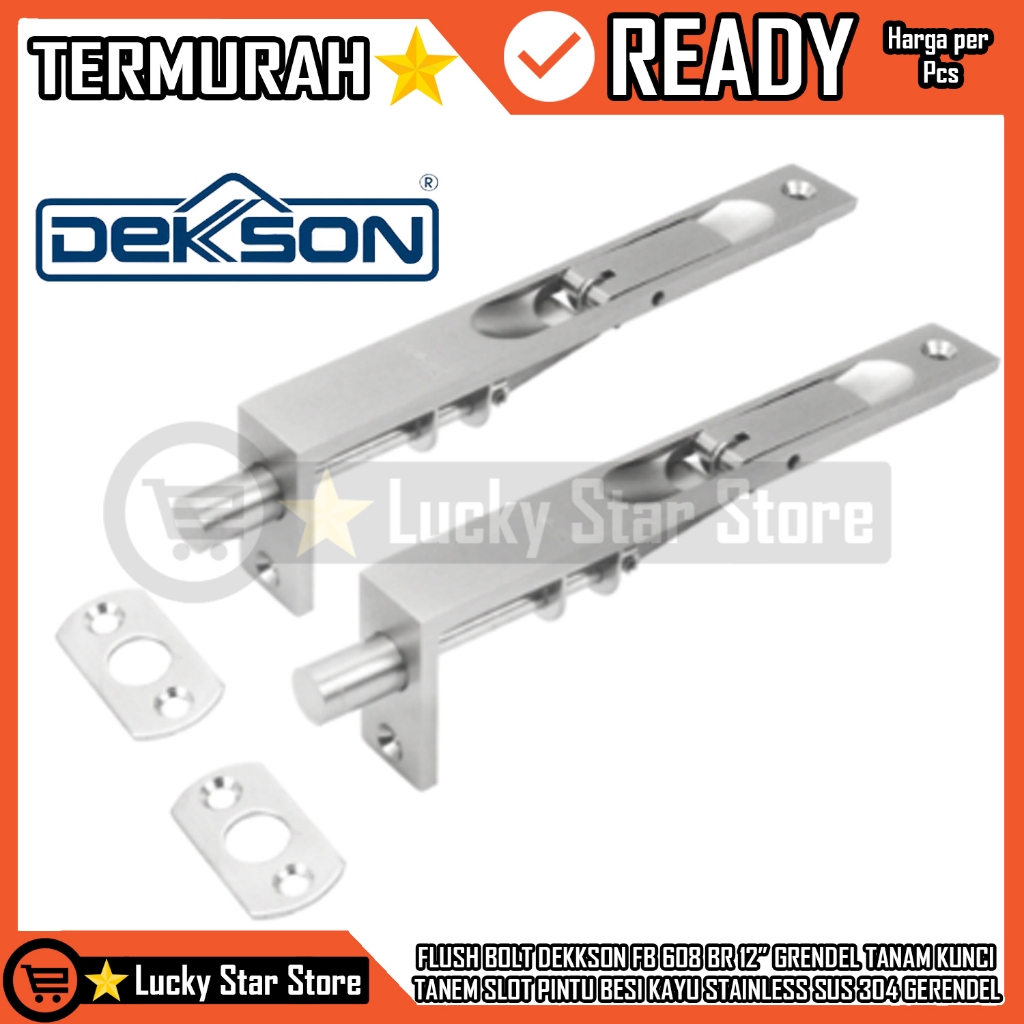 Jual Flush Bolt Fb 608 Br 12” Ab Sn Pb Grendel Tanam Kunci Tanem Slot Pintu Besi Kayu Stainless ...