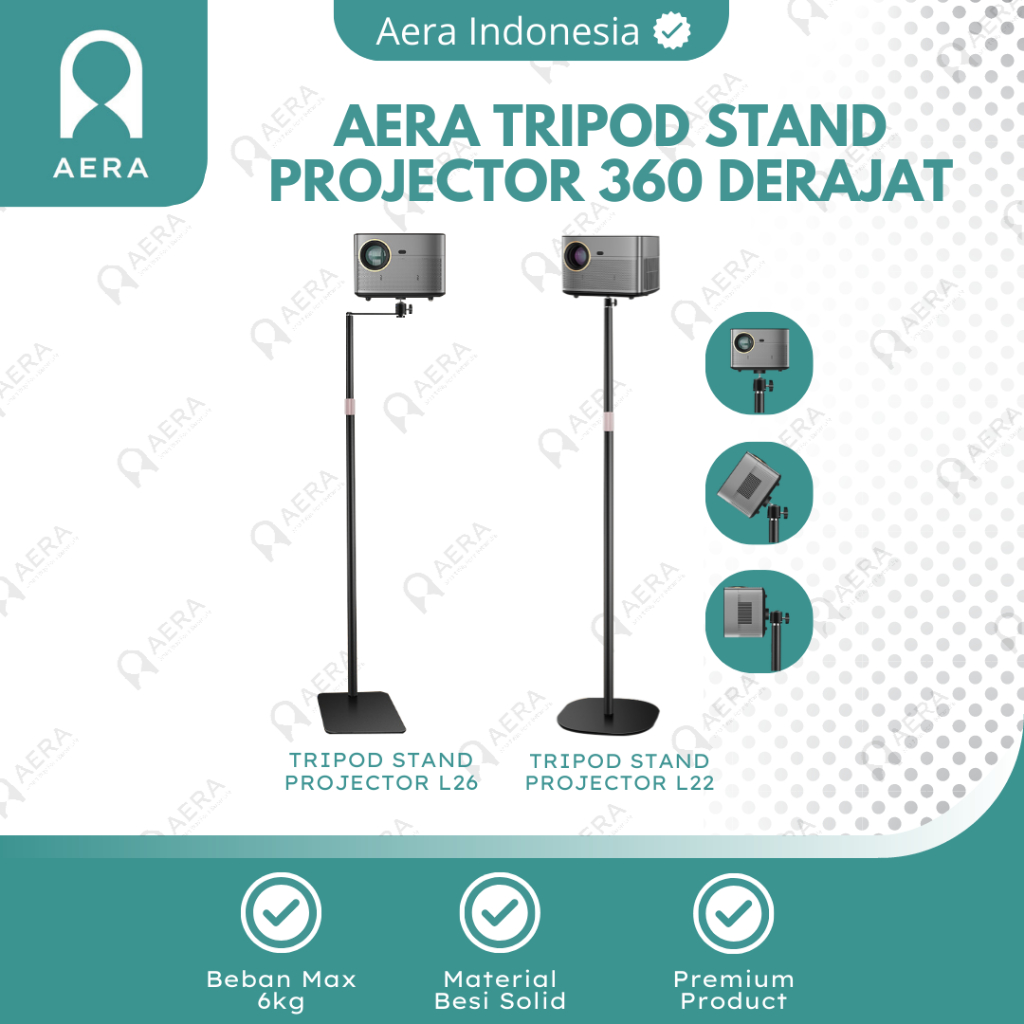 Jual Tripod Stand Projector 360 Derajat L26 | Standing Tripod Putar ...