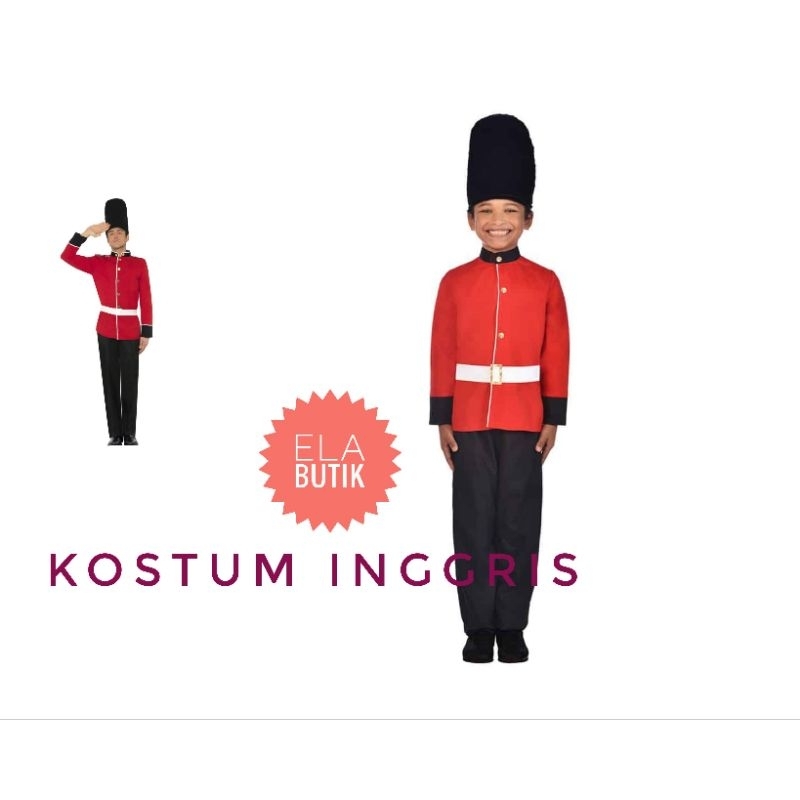 Jual kostum inggris-royal guard-anak-kostum internasional-halloween ...