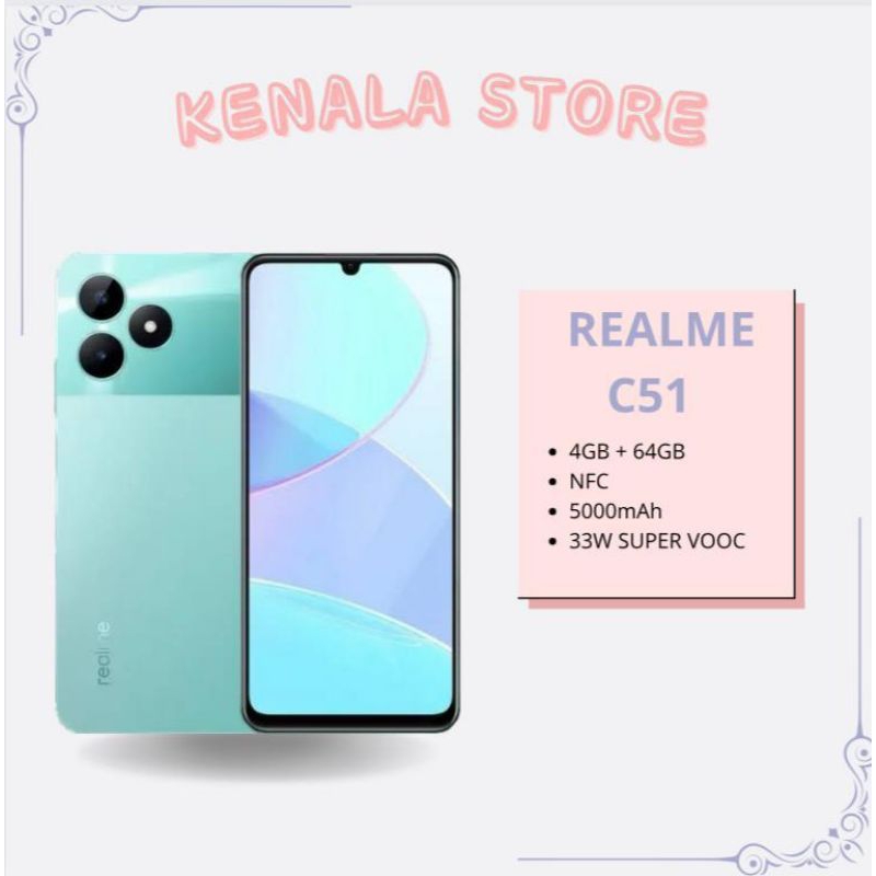 Jual REALME C51 4GB 64GB RESMI | Shopee Indonesia