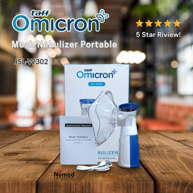 Jual Taff Omicron JSL-W302 Mesh Nebulizer / Alat Uap Terapi Bantu Pernafasan Untuk Anak Dan ...