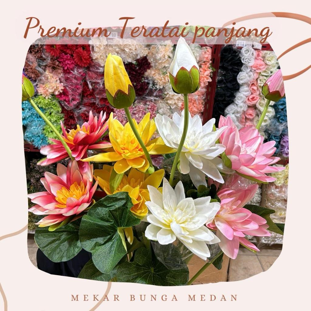 Jual (FR 244) - Bunga Teratai Premium Jumbo x6 Cabang Dekorasi Rumah ...