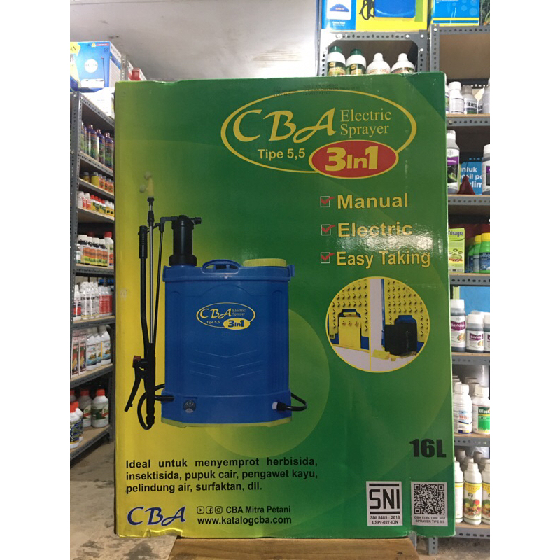 Jual Tangki Sprayer CBA Double 3 in 1 Manual Elektrik | Shopee Indonesia