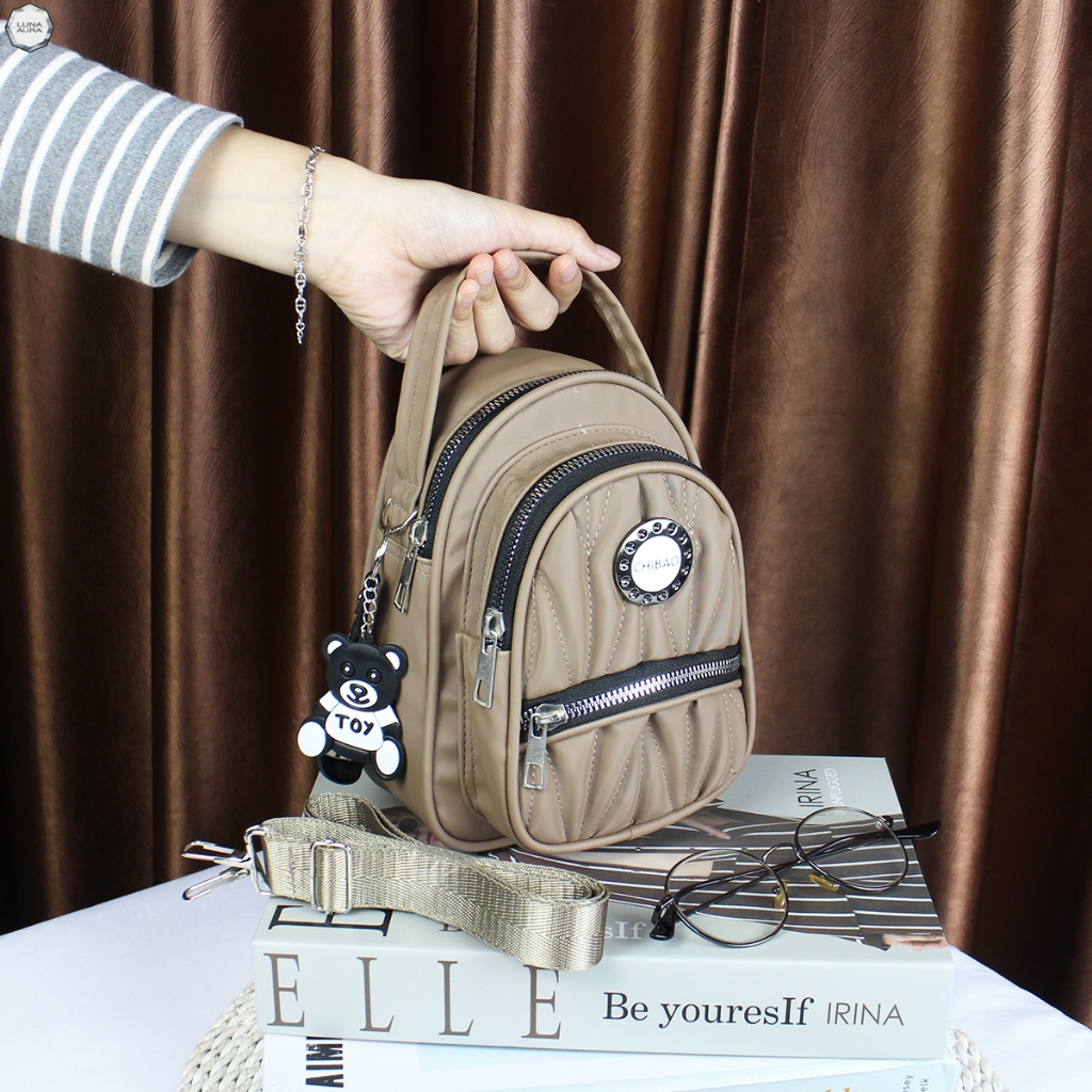 Jual LUNA AURA Tas Ransel Mini Wanita Sheila 3in1 New Bordir IW 116 Tas ...