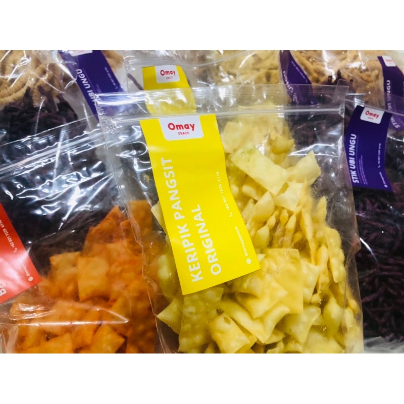 Jual KERIPIK PANGSIT ORIGINAL OMAY SNACK VIRAL 250GR (1/4KG) | Shopee ...