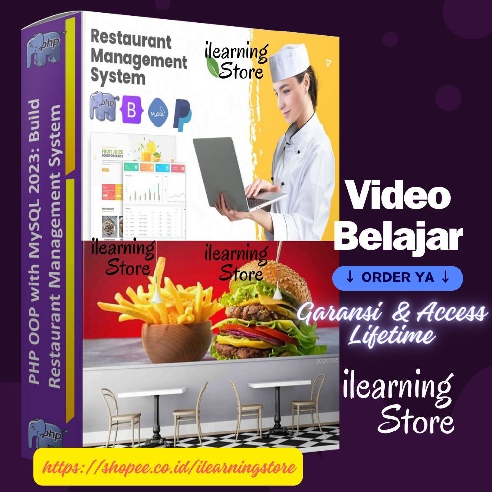 Jual [EC47] E-Course Membuat Aplikasi Restaurant dengan PHP & MYSQL (Bahasa Inggris) | Shopee ...