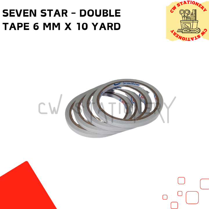 Jual Seven Star - Isolasi Double Tape 6 mm (1/4 inch) x 10 yard ...