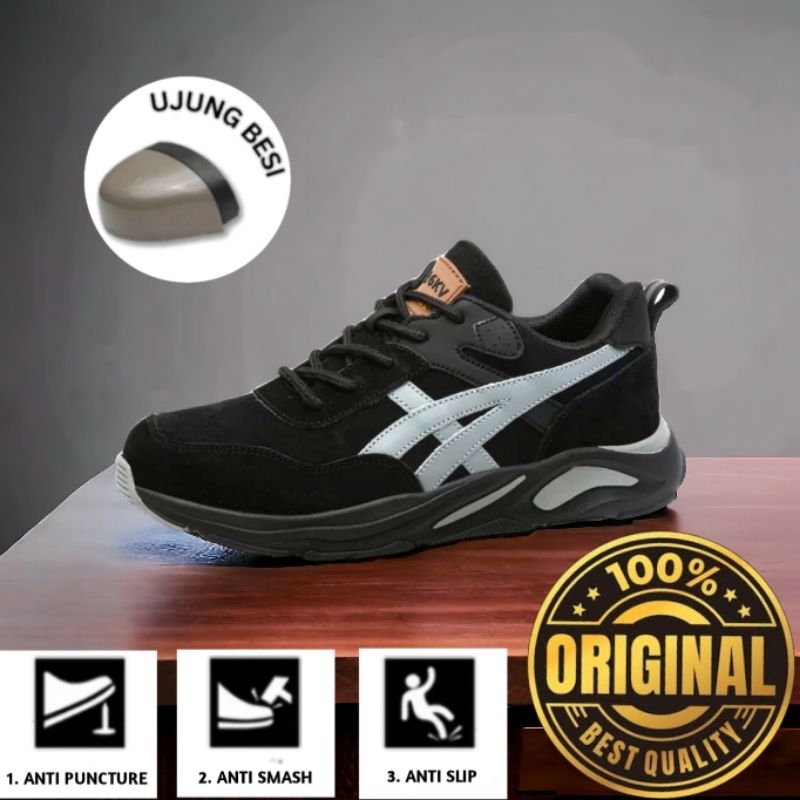 Jual Sepatu safety sepatu keselamatan kerja model sneakers sporty ujung ...