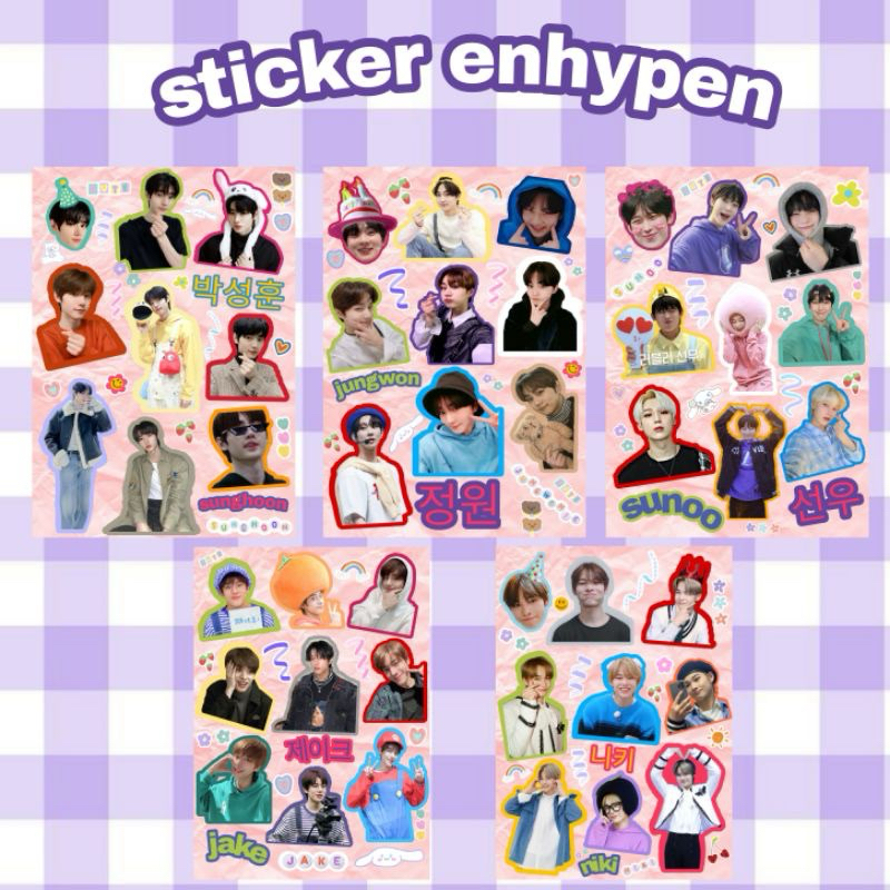 Jual Sticker Enhypen Cute Grup Member Random | Shopee Indonesia