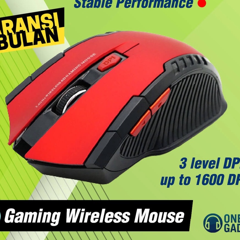 Jual KI3 Mouse Wireless Gaming USB Wireles Mause Optic Game Computer ...
