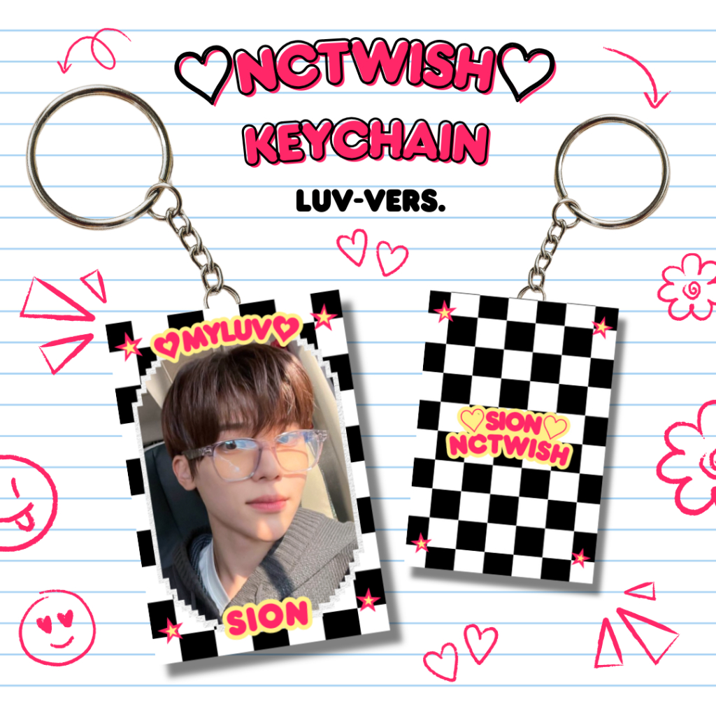 Jual Keychain Clear Acrylic NCT WISH Luv-Version. Gantungan Kunci Kpop ...