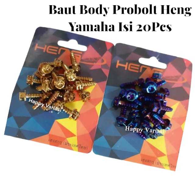 Jual Baut Body Probolt Motor Yamaha HENG CNC Isi 20 Pcs | Shopee Indonesia