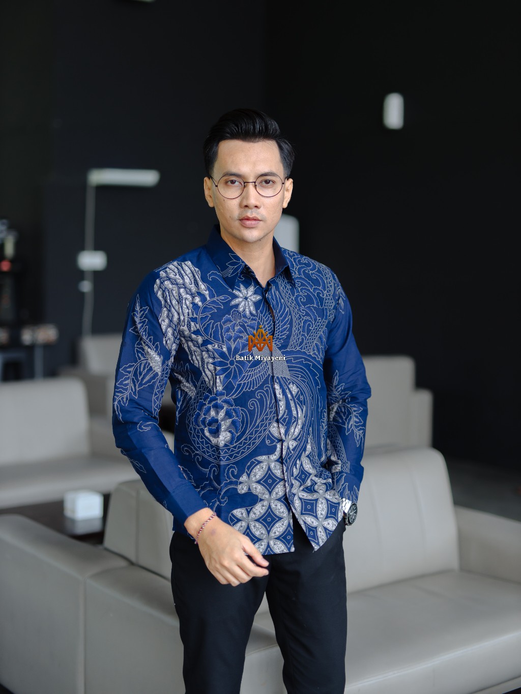 Jual PEKSI BIRU batik pria lengan panjang slimfit premium 2024 | Shopee ...