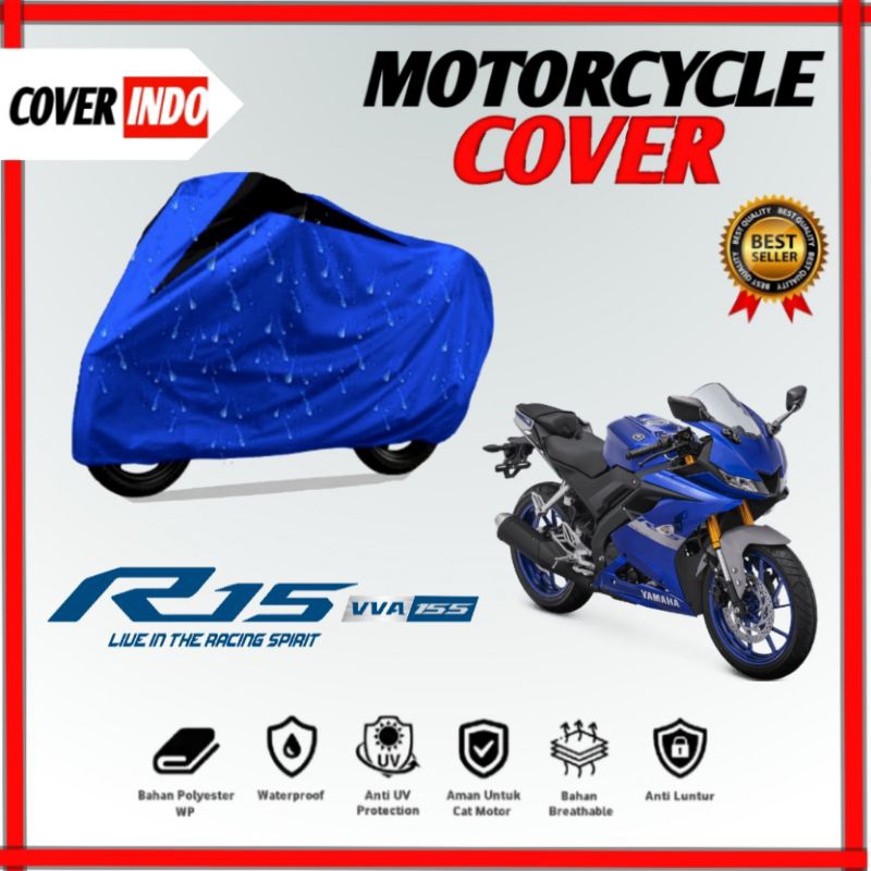 Jual Cover Motor R15 Sarung Motor R15 Penutup Motor R15 Waterproof Anti ...