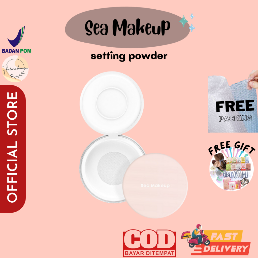 Jual Sea Makeup Acne Care Micro Translucent Setting Powder Loose Powder ...