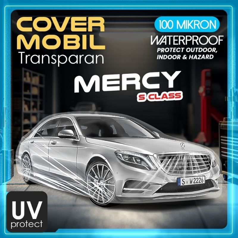 Jual COVER MOBIL TRANSPARAN 100MIKRON MERCY S CLASS WATERPROOF OUTDOOR ...