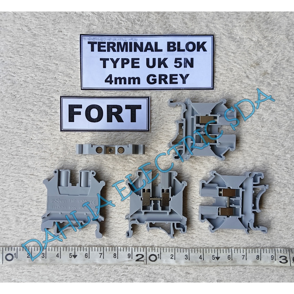 Jual Terminal Blok TYPE UK 5N 4MM GREY | Shopee Indonesia