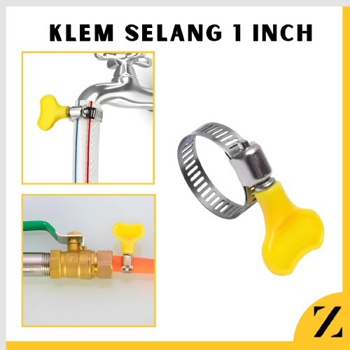 Jual Klem Kuping Selang Air Gas LPG 1" inch Handle Hose Clamp Klam ...