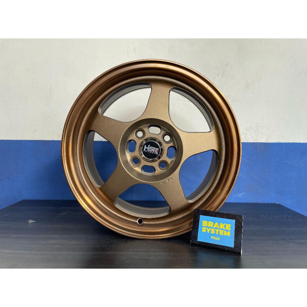 Jual Velg Racing Ring 15 HSR Gobo Pcd 4X100 untuk mobil Brio Jazz Yaris Sigra Agya March Mirage ...