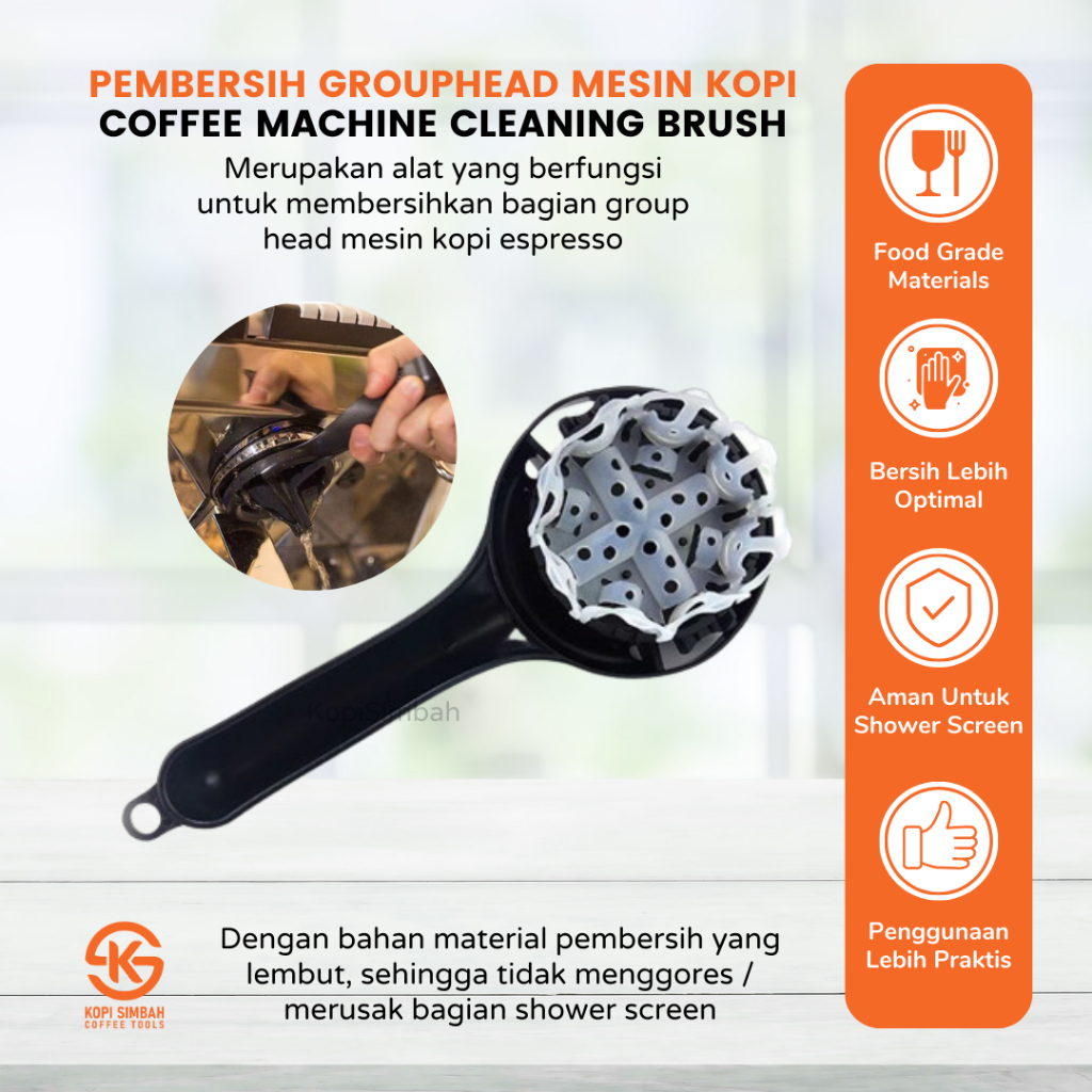 Jual Kuas Alat Pembersih Group Head Mesin Kopi Espresso Silicone Clean ...