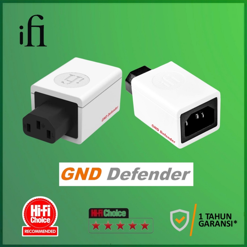 Jual Ifi GND Defender Silent Power IEC Connector Ground Loop Remover ...