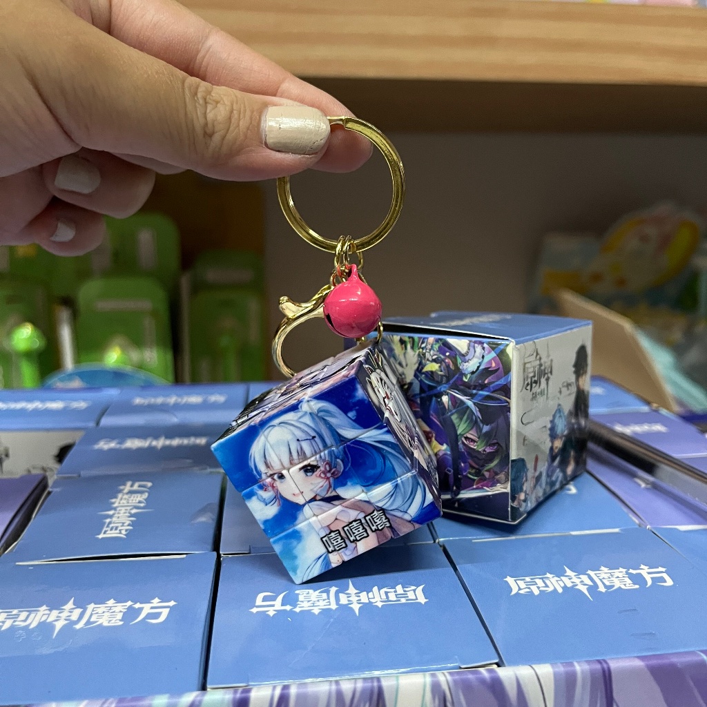 Jual Blind box keychain genshin impact hatsune miku cube gantungan ...