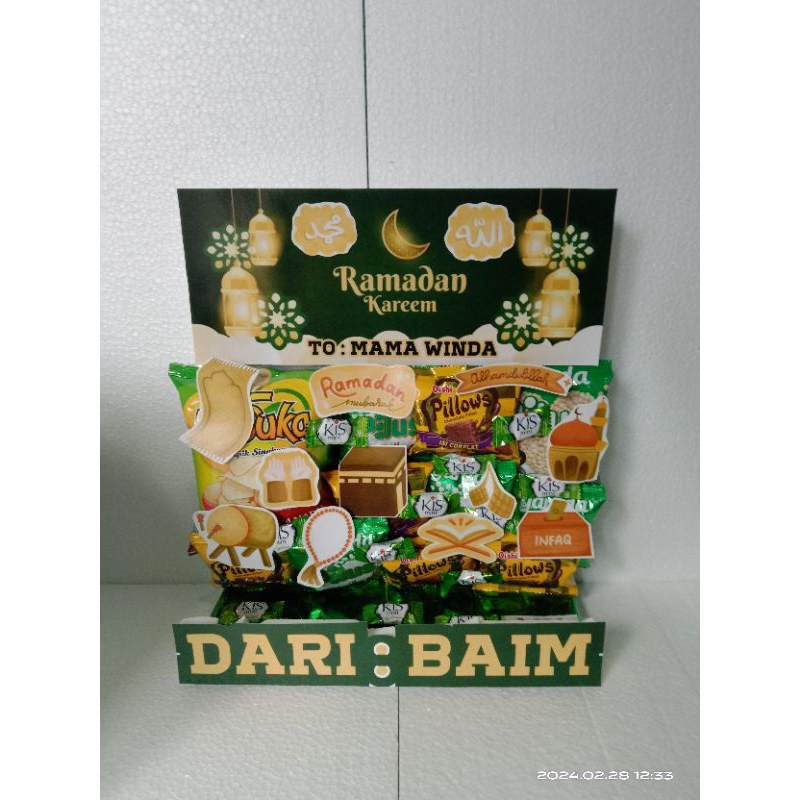 Jual Snacktower Mading Hampers Ramadhan/Lebaran Bisa Request Nama ...