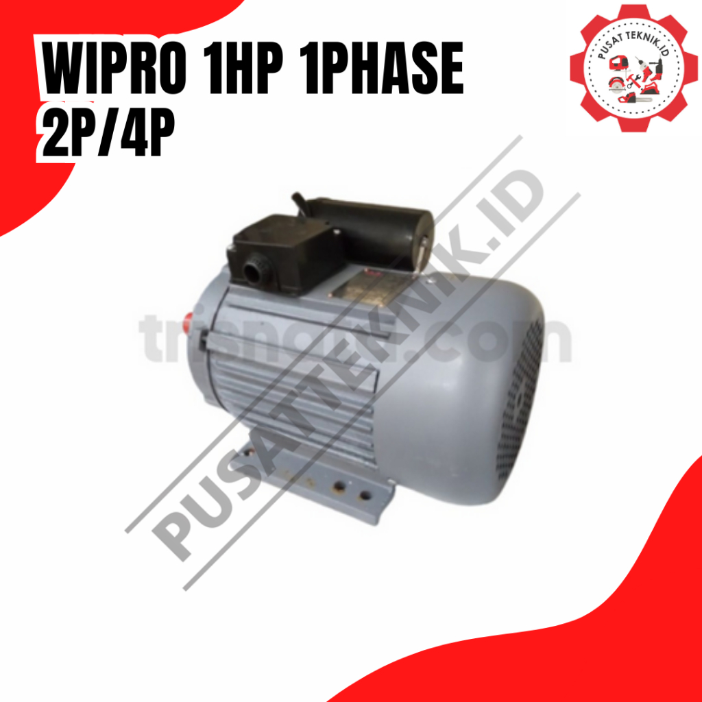 Jual DINAMO WIPRO 1HP 4P 1PH ELECTROMOTOR PENGGERAK PUTARAN LAMBAT WIPRO | Shopee Indonesia
