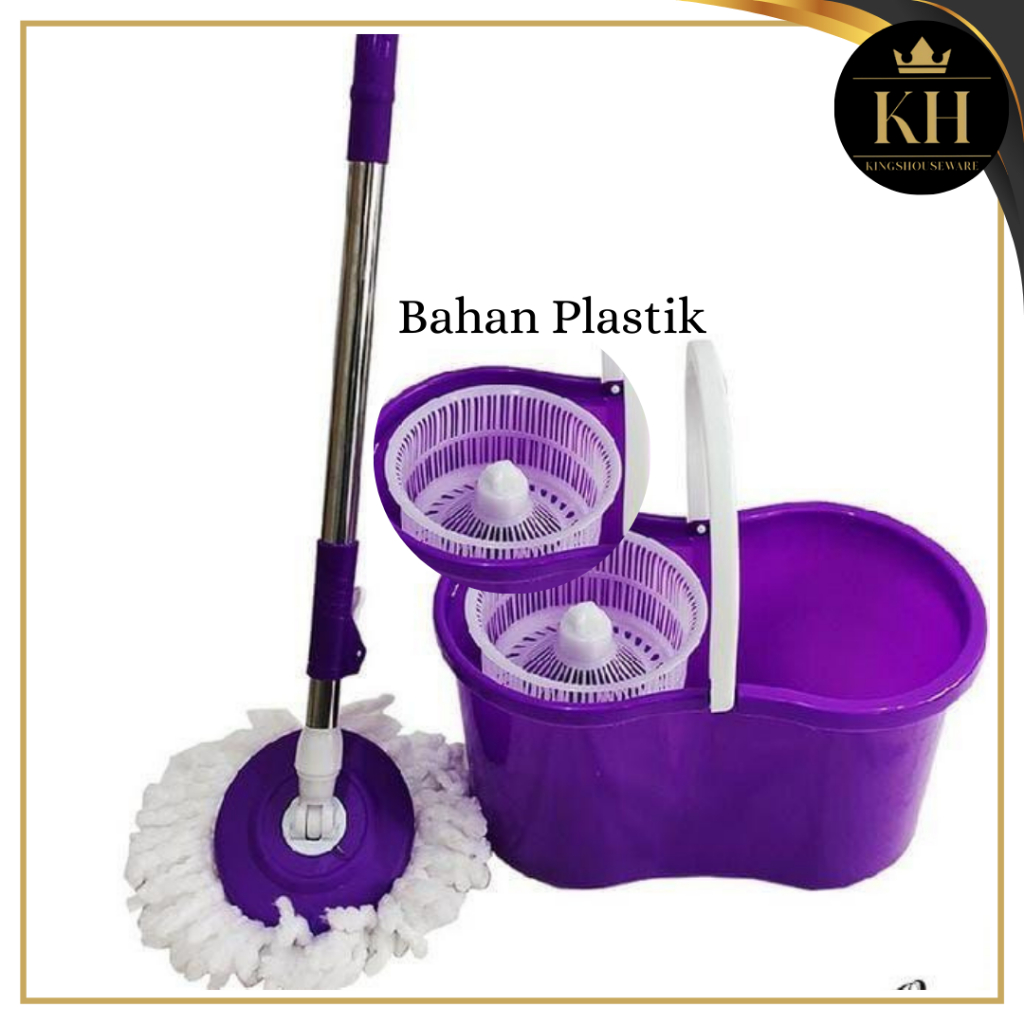 Jual Super Mop Alat Pel Lantai STAINLESS Plastik alat pel otomatis ...
