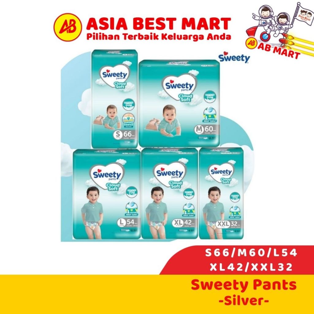 Jual Sweety Silver Pants S/M/L/XL/XXL Popok Celana Anak Bayi Diapers ...