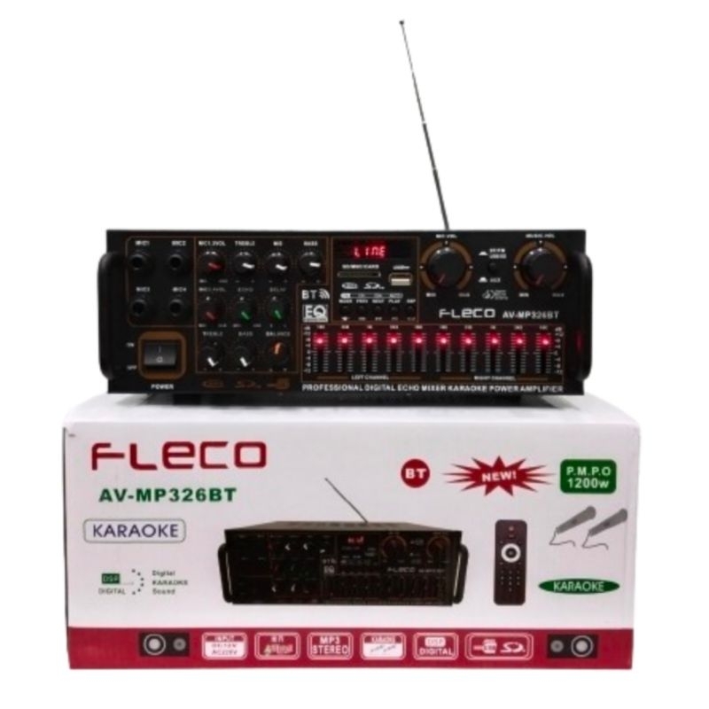 Jual Power Ampli / Amplifier Bluetooth Stereo MP3 Player Radio FLECO AV ...