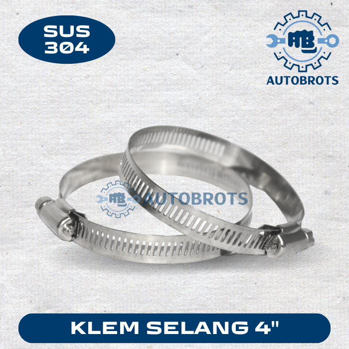 Jual Klem Selang SS304 Stainless 4" / Klem Slang Stenles / Hose Clamp 4 ...