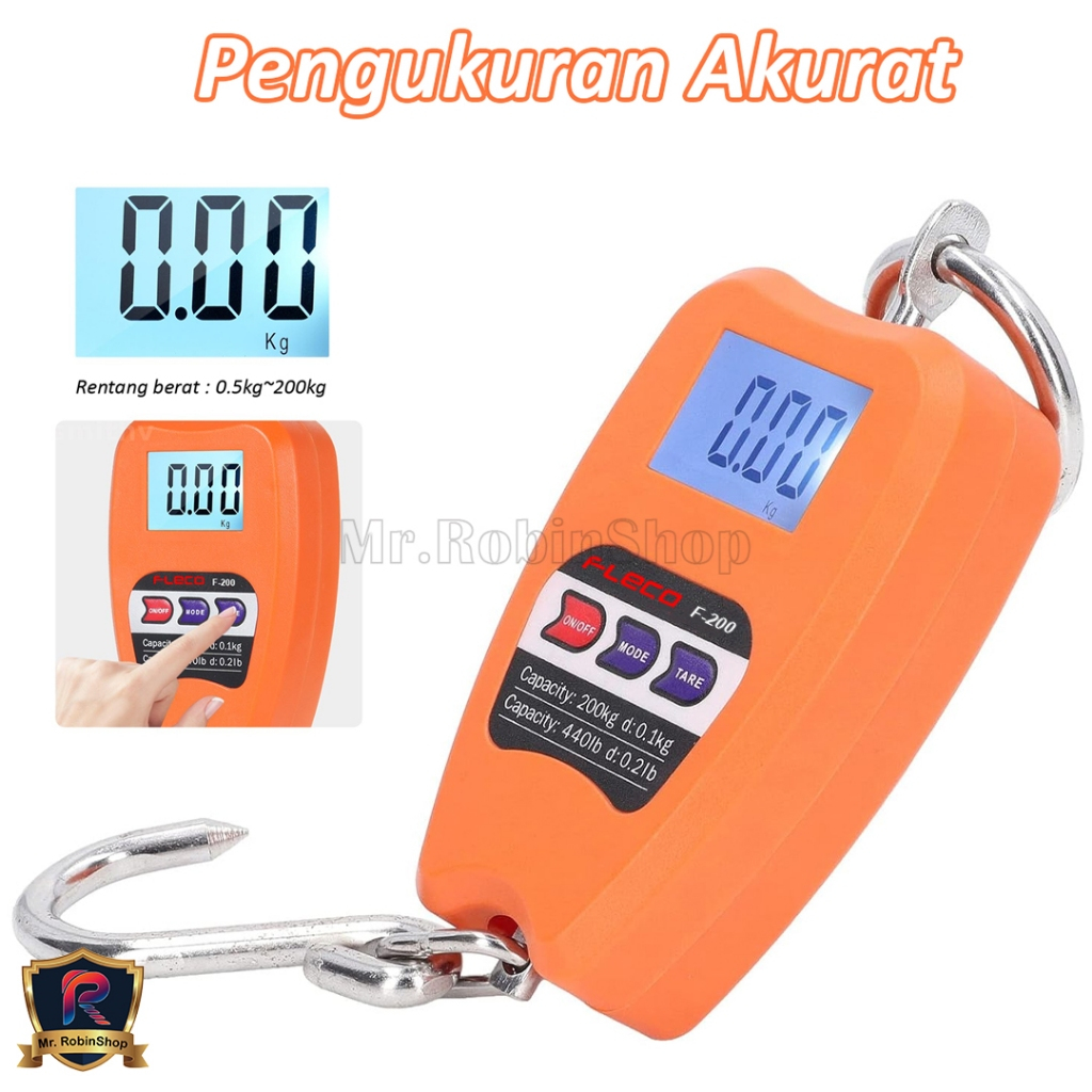 Jual Timbangan Gantung besi 50kg, 100kg dan 200kg Hanging Scale digital ...