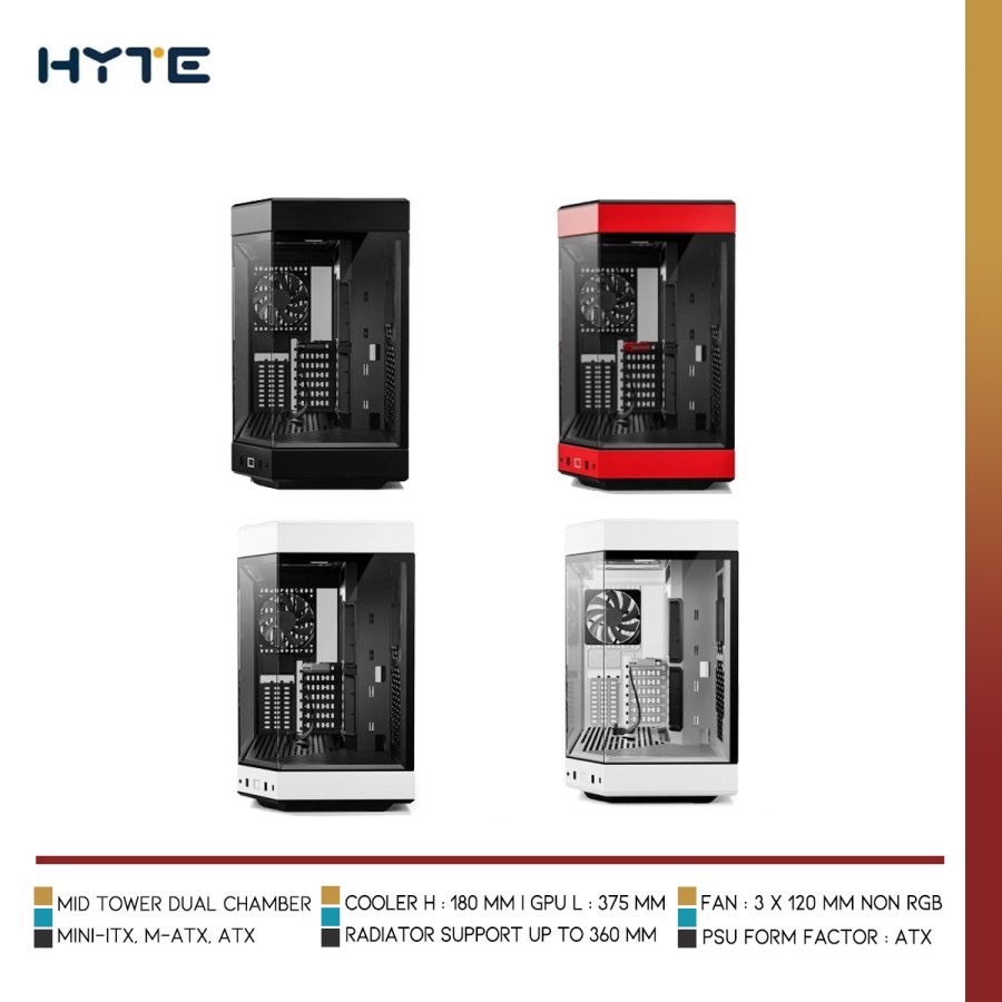 Jual HYTE Y60 PREMIUM MID TOWER ATX PC CASE GAMING | Shopee Indonesia