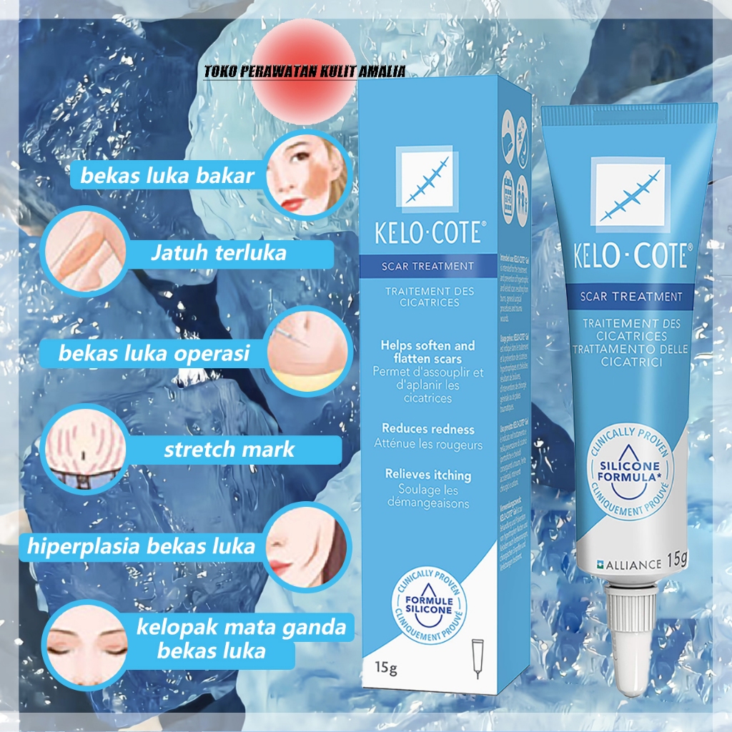 Jual [ KELO-COTE ] KELO COTE Gel/Cream Bekas Luka/Penghilang Bekas Luka/Bekas Luka/Keloid/Salep ...