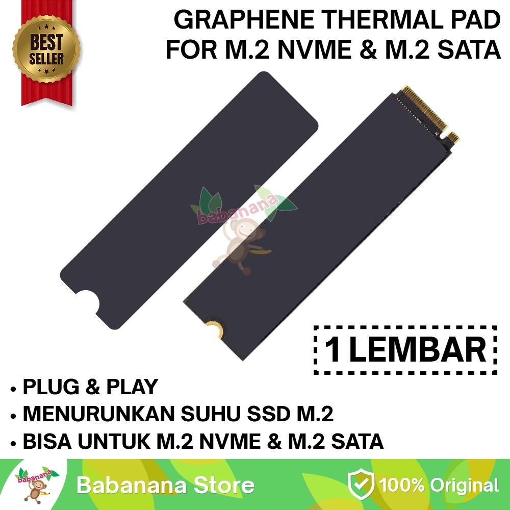 Jual STIKER PENDINGIN SSD M.2 NVME SATA M2 2280 COOLER LAPTOP GRAPHENE ...