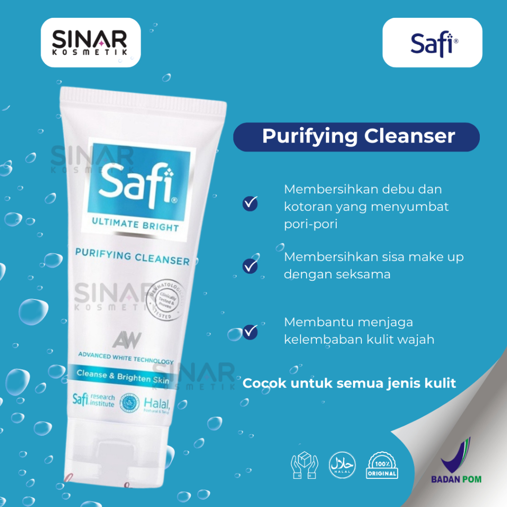 Jual Safi Ultimate Bright Purifying Cleanser 100gr | Shopee Indonesia