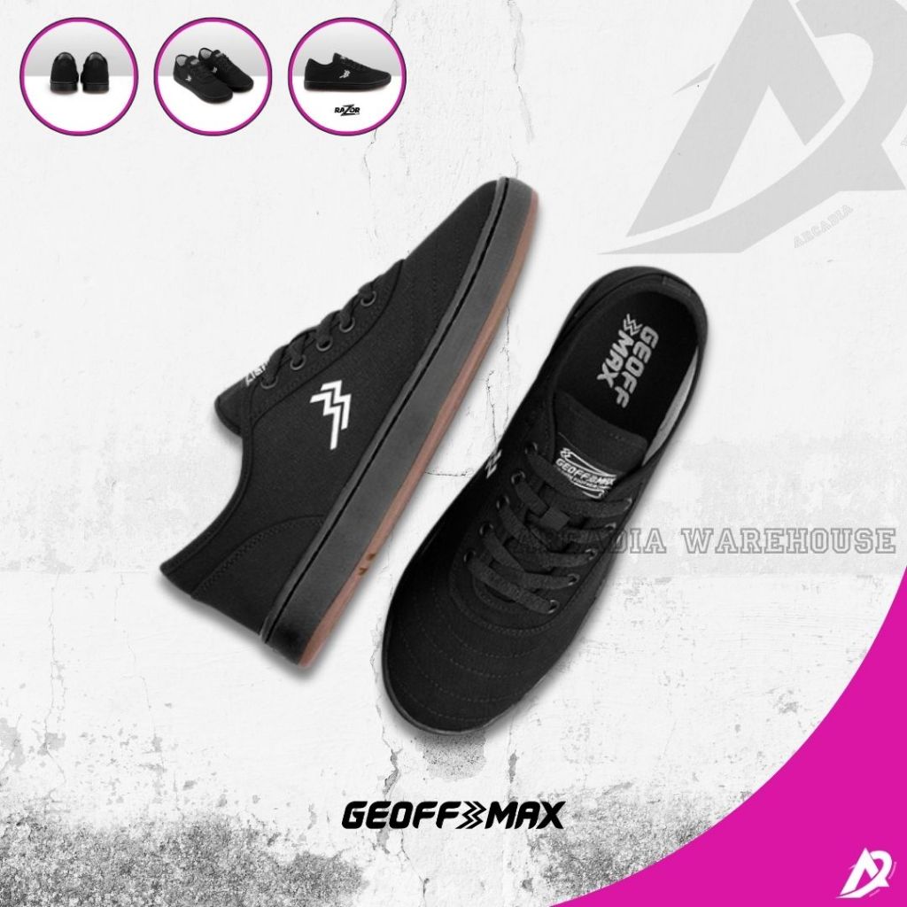 Jual Arcadia Warehouse | Sepatu Original Geoff Max | Dublin All Black ...
