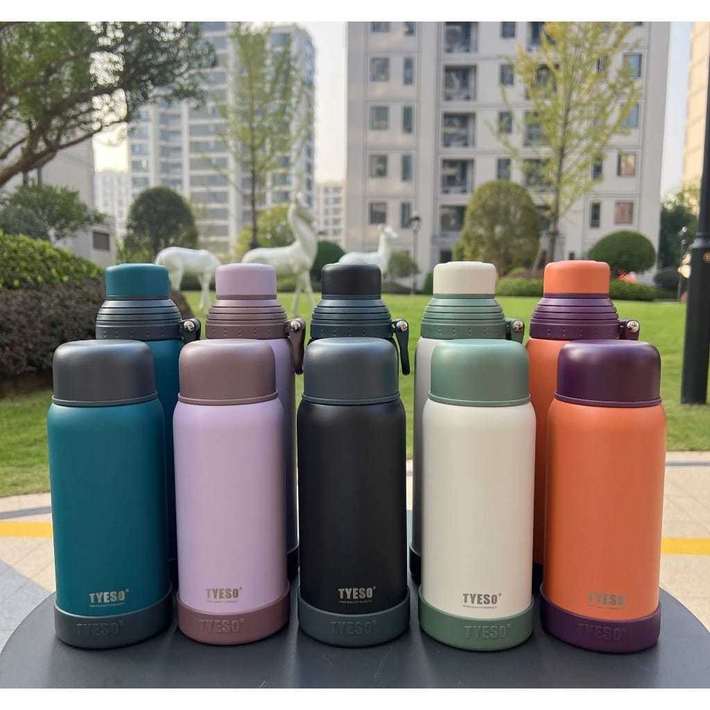 Jual [ORIGINAL] Tyeso Botol Termos Portable Unik 2 jenis tutup Ukuran ...