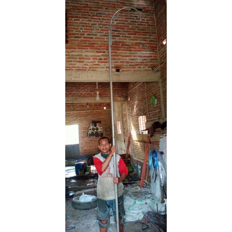 Jual TIANG LAMPU JALAN 3M full set cup fitting TERMURAH | Shopee Indonesia