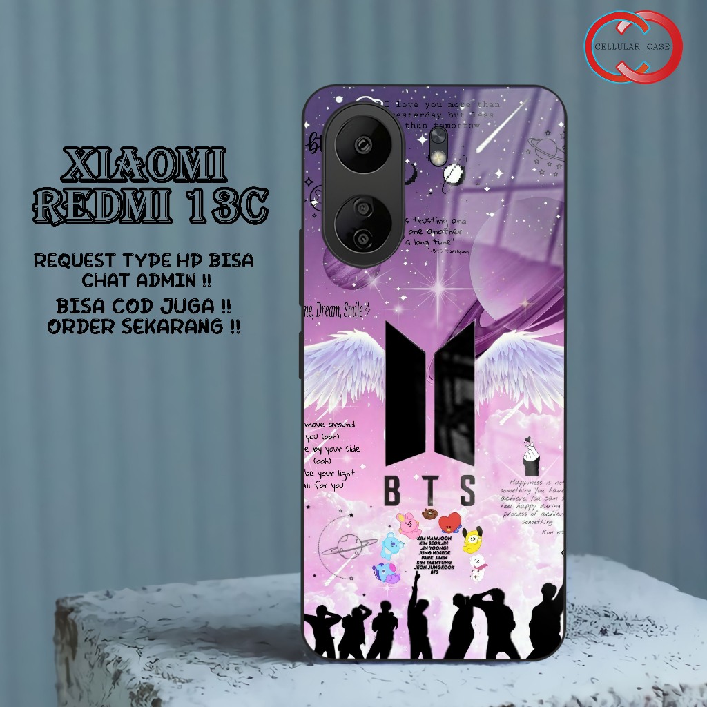 Jual Casing XIAOMI REDMI 13C TERBARU | Case HP Kilau Efek Kaca |DT32 ...