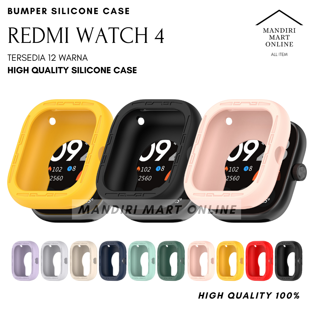 Jual Bumper Case Silicone Redmi Watch 4 Casing Pelindung Redmi Watch 4 ...