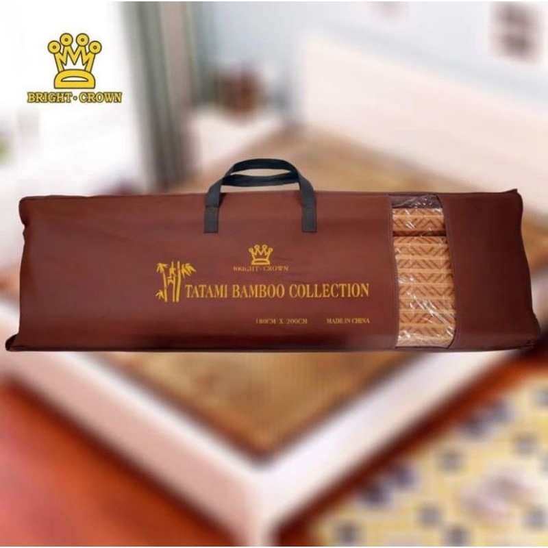 Jual Tikar Bambu TATAMI BRIGHTCROWN TIkar Lipat Bambu 180x200 piknik ...