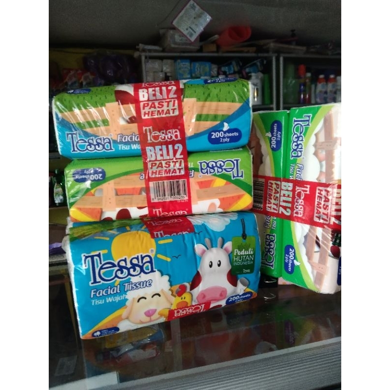 Jual TISU tessa beli 1 gratis 1 (@200 sheet) | Shopee Indonesia